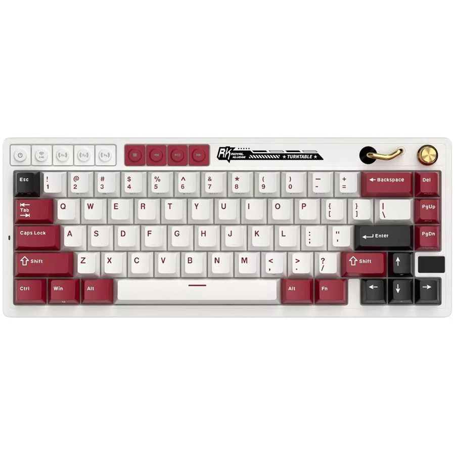 ROYAL KLUDGE RK M65 Famicom Gaming Keyboard Cream switch - W
